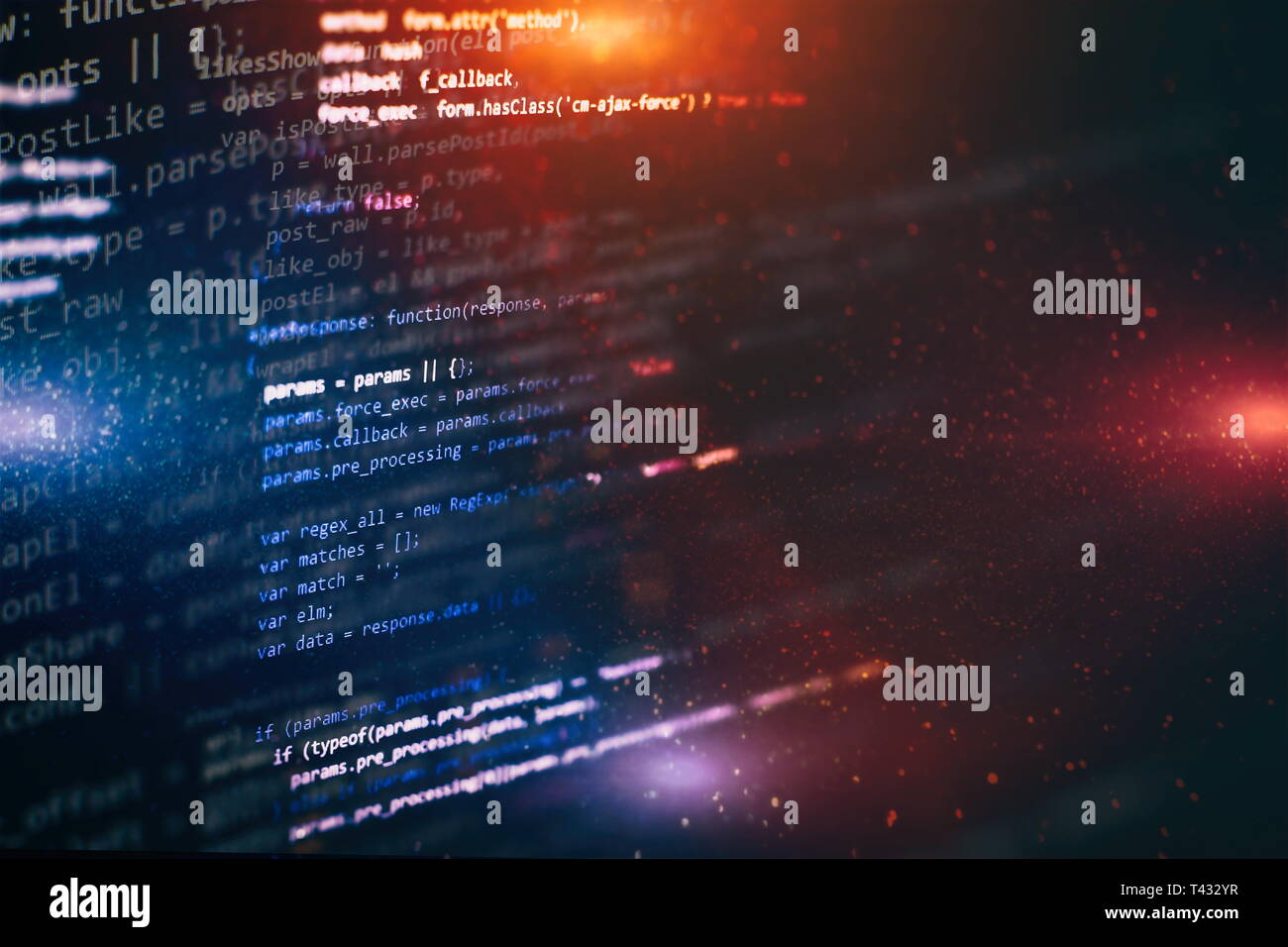 Software development. Internet security hacker prevention. SEO optimization. Modern tech Stock ...