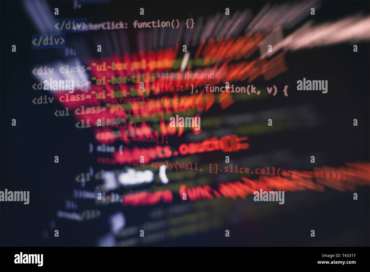 Computer screen with text photo hi-res stock photography and images - Alamy