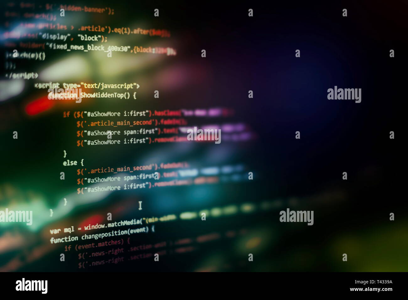 Systems programming language background hi-res stock photography and ...