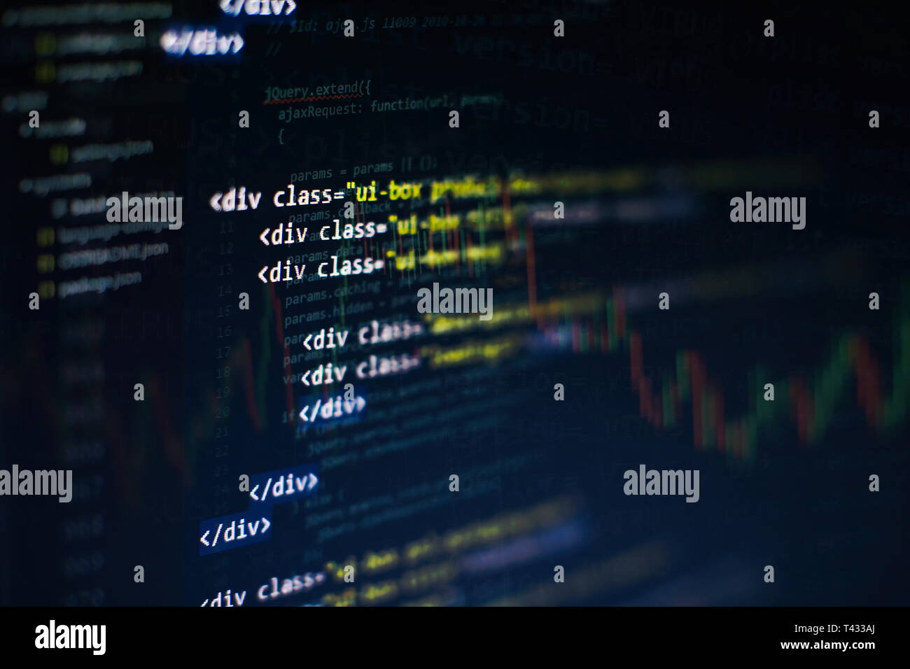 Systems programming language background hi-res stock photography and ...