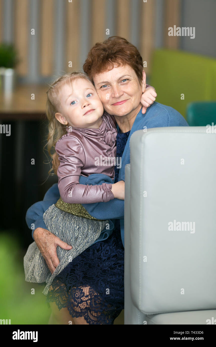 Pensioner cafe child hi-res stock photography and images - Alamy
