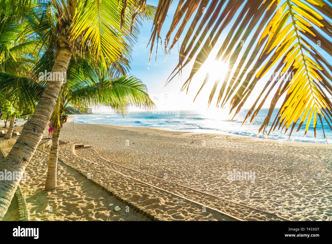 Boucan Canot Beach at Reunion Island, Africa Stock Photo - Alamy