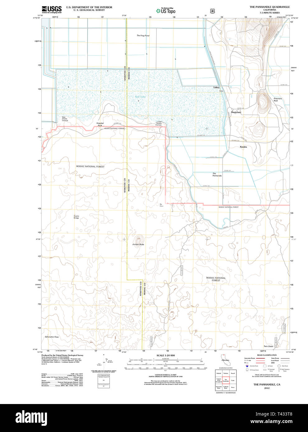Map of panhandle Cut Out Stock Images & Pictures - Alamy