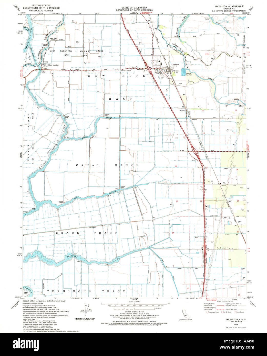 Map of thornton Cut Out Stock Images & Pictures - Alamy