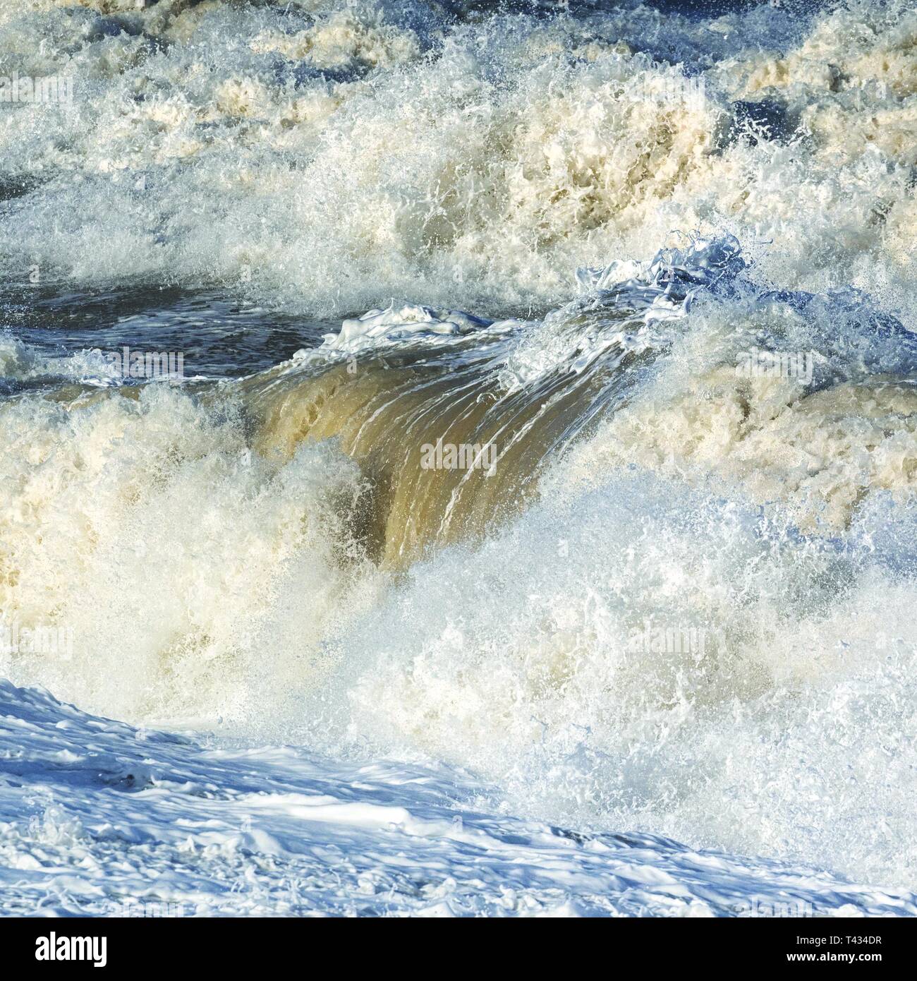 Winter Waves, North Sea Stock Photo - Alamy