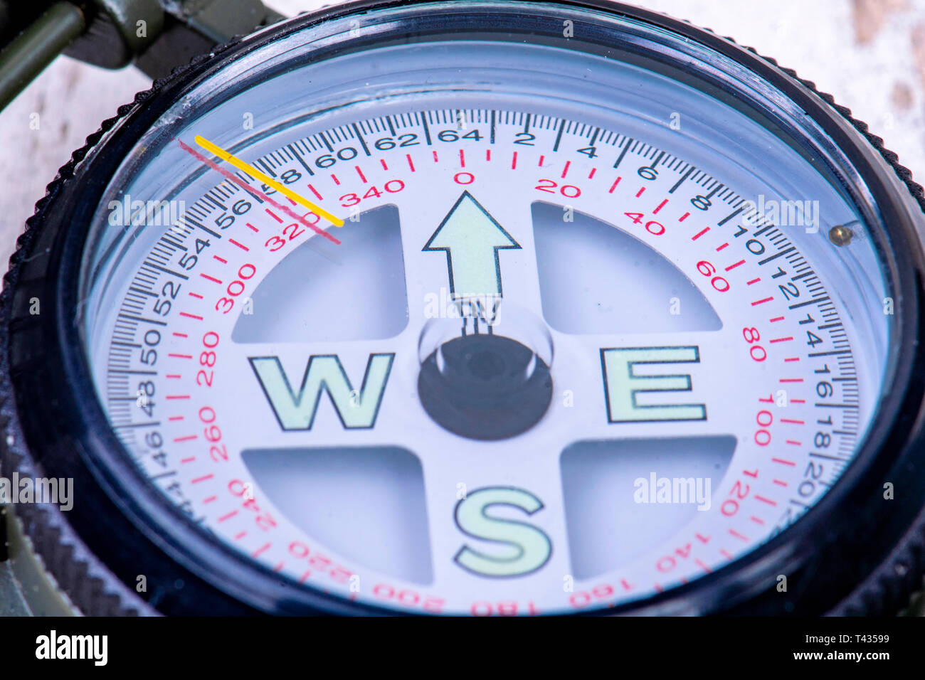 Compass with all directions that knows the way to you Stock Photo - Alamy