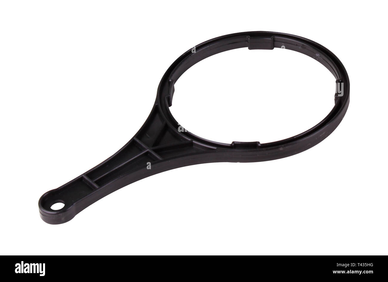 The key for tightening bulb filter trunk. Black on white background ...