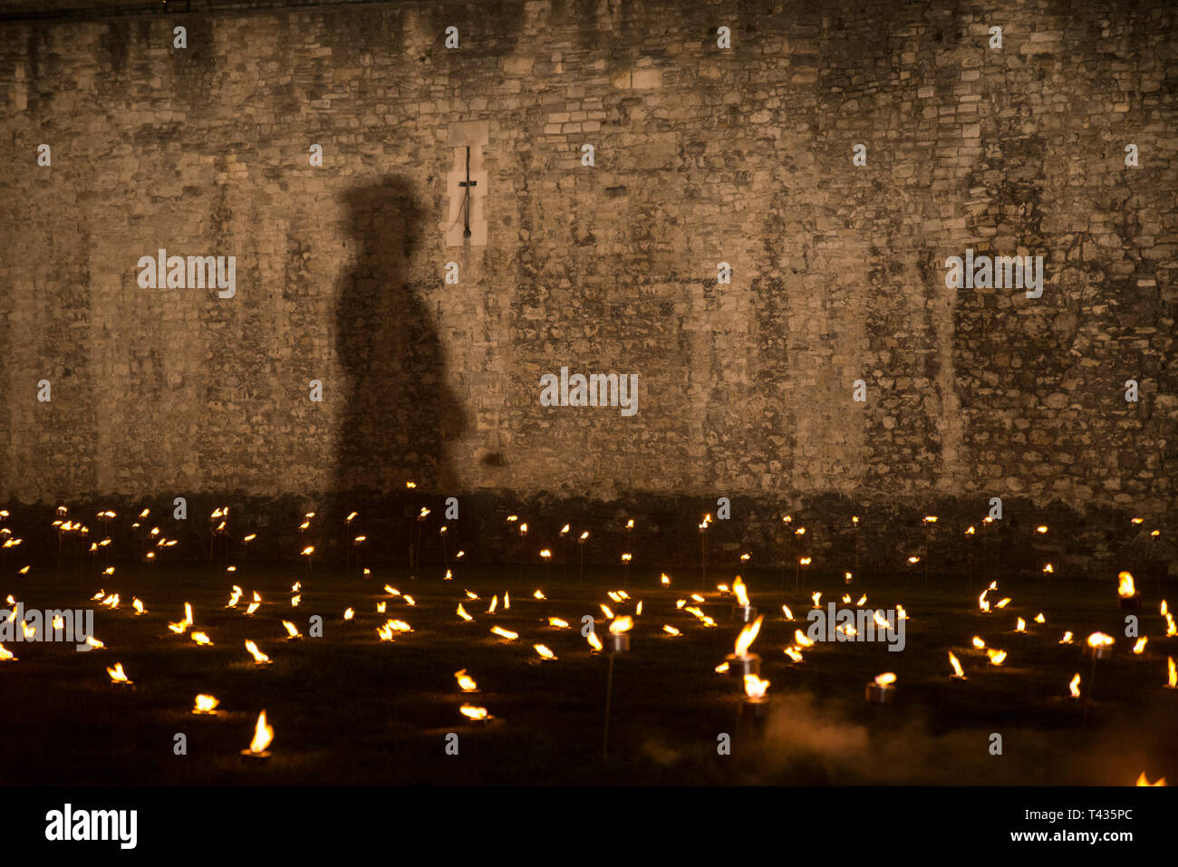 Beyond the Deepening Shadow at the Tower of London Stock Photo - Alamy