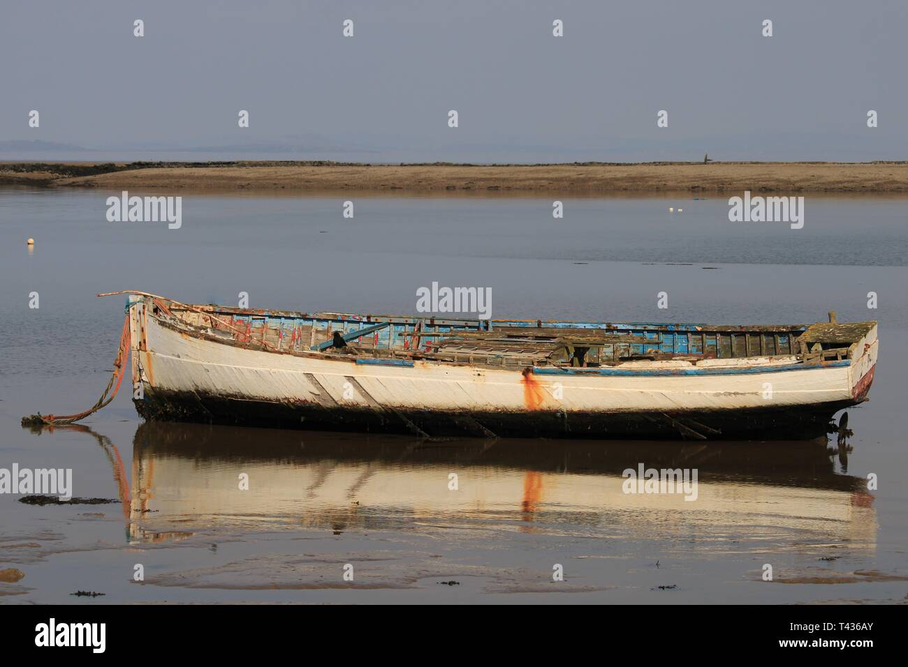 UK Rampside, Cumbrian Coast. View from the causeway between Rampside ...