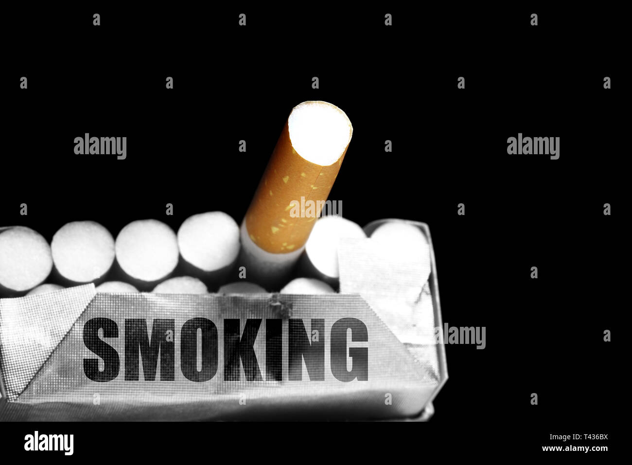 Cigarette packet cancer word hi-res stock photography and images - Alamy