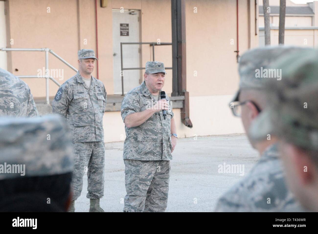 U.S. Air Force Colonel Christopher R. Alderdice, commander of the ...
