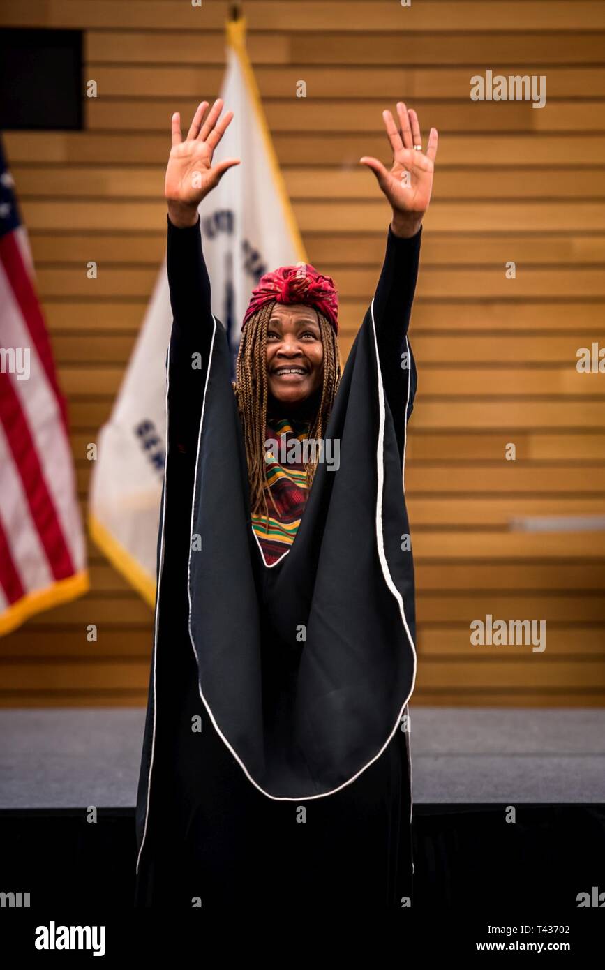 A member of the S.P.I.R.I.T. dance group performs during the black ...