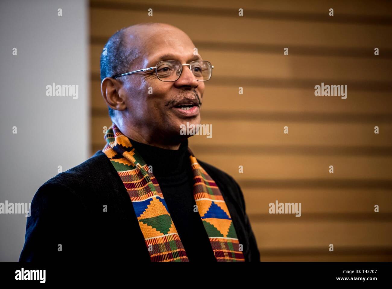 Carroll “C.R” Gibbs speaks at the black history month celebration at ...