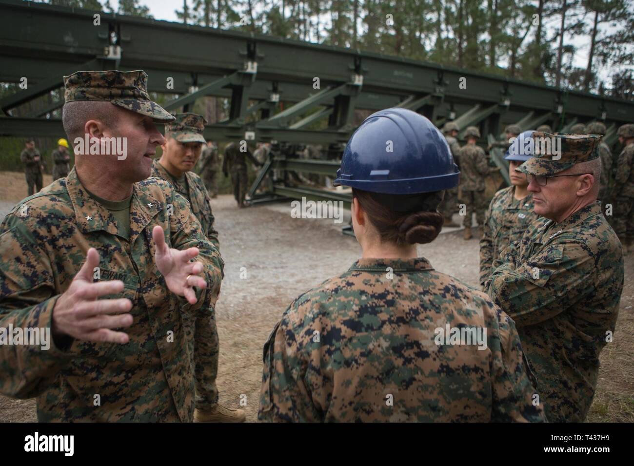 U.S. Marine Corps Brig. Gen. Kevin Stewart, commanding general of 2nd ...