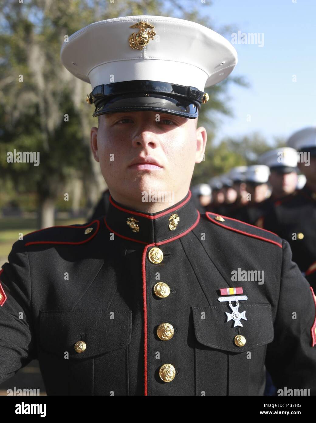 Pfc. Tyler M. Bath, honor graduate for Platoon 3012, Mike Company, 3rd ...