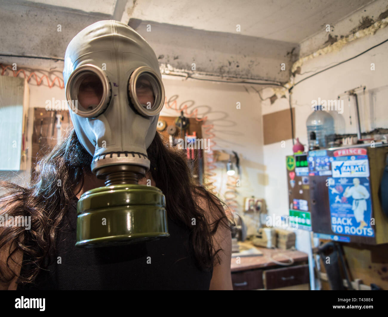 ?hernihiv, Ukraine - 07/26/2016: Worker in a workshop wearing soviet ...