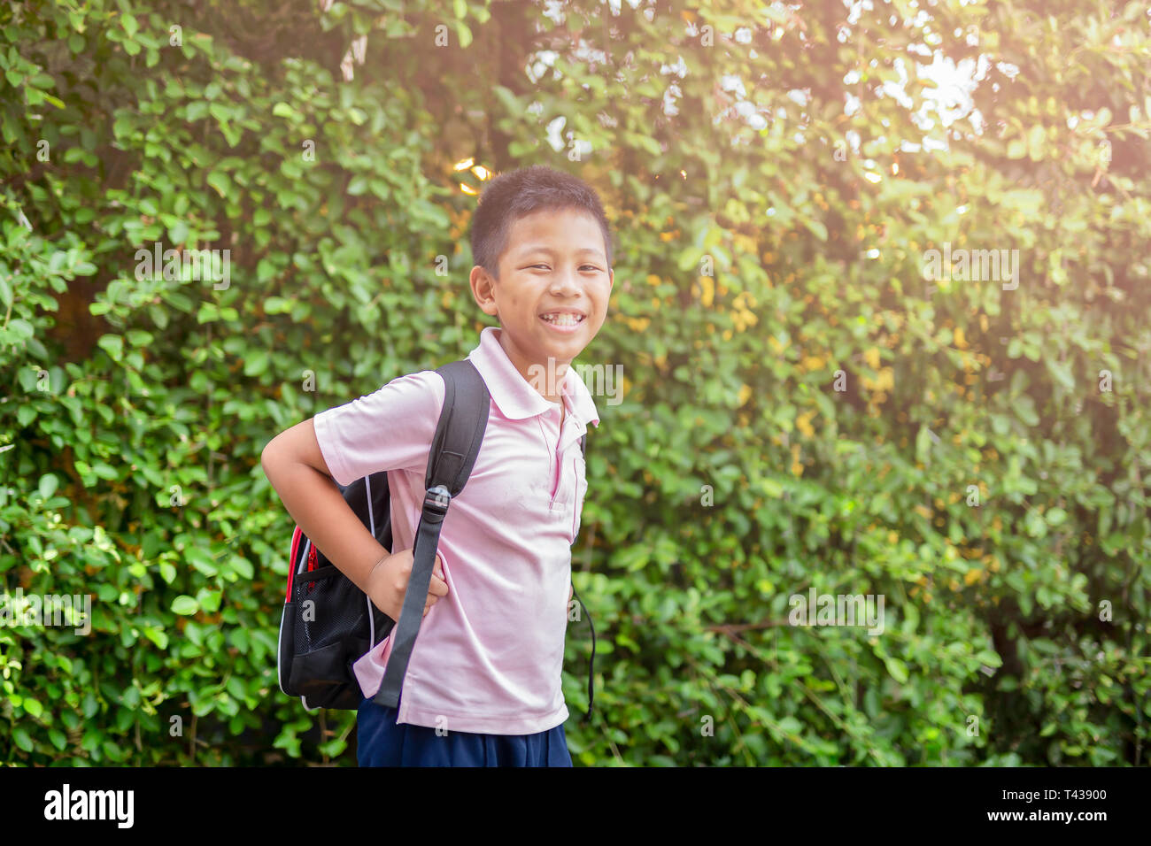 Asian school boy in uniform hi-res stock photography and images - Alamy
