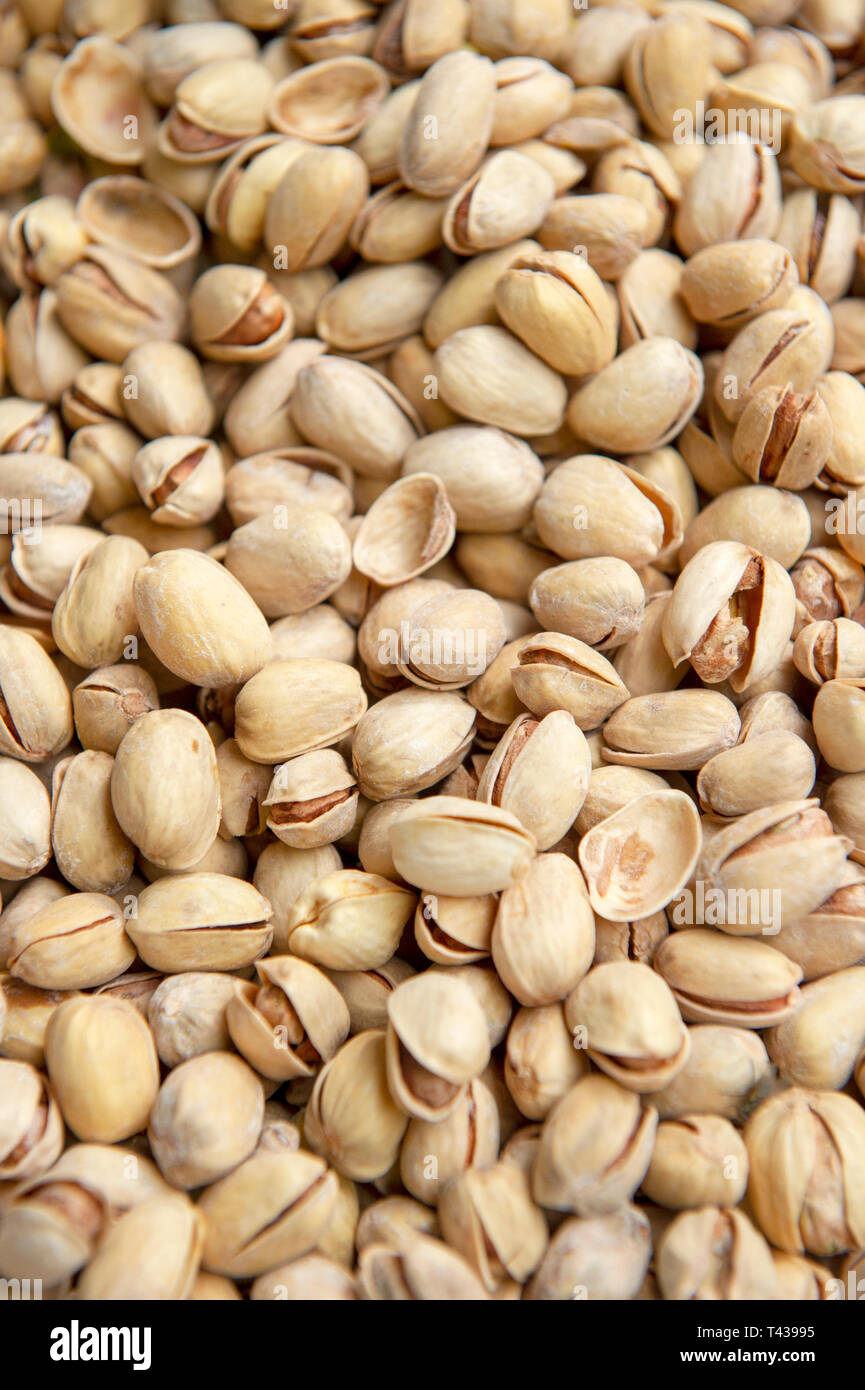 Pistachios. Salted pistachios. Pistachios in shell. pistachios close up ...