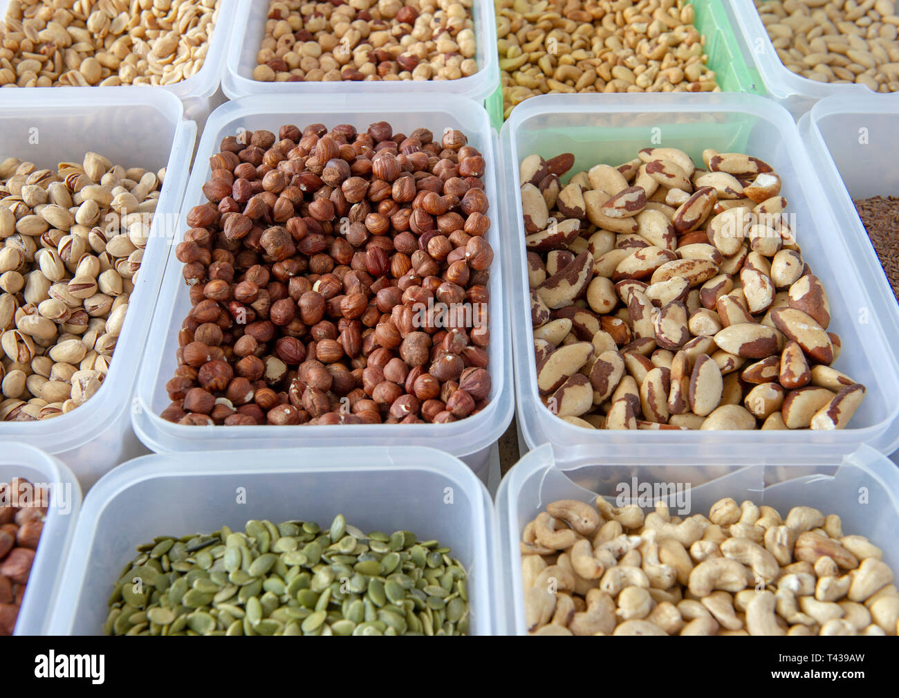 Plastic box of cashew nuts hi-res stock photography and images - Alamy