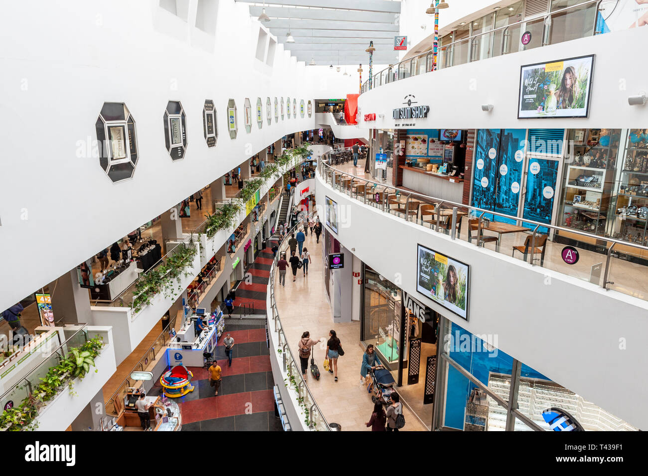 Israel, Tel Aviv-Yafo - 12 April 2019: Dizengoff Center, designed by ...