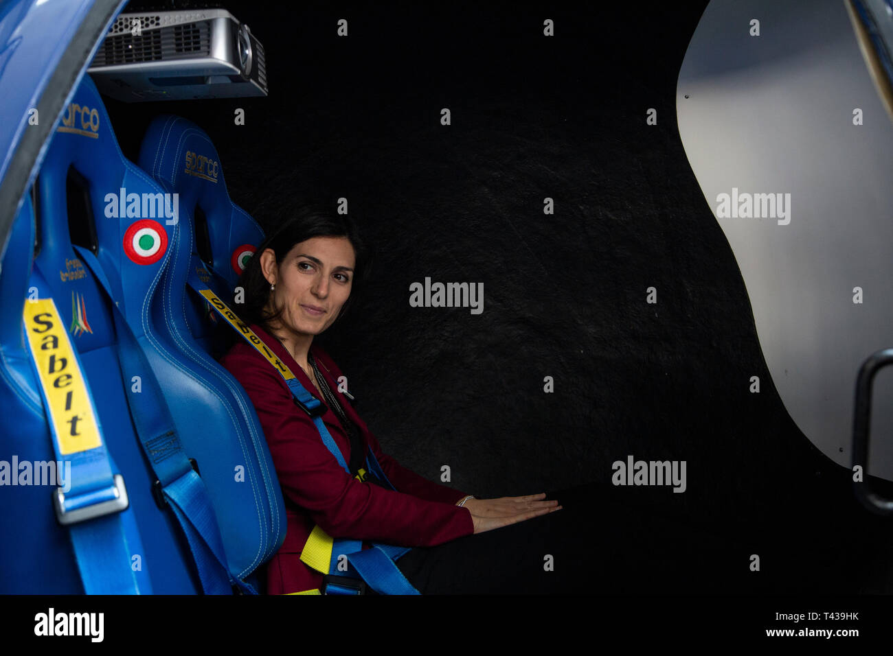 Rome, Italy. 12th Apr, 2019. Arriva a Roma la settima tappa del ...