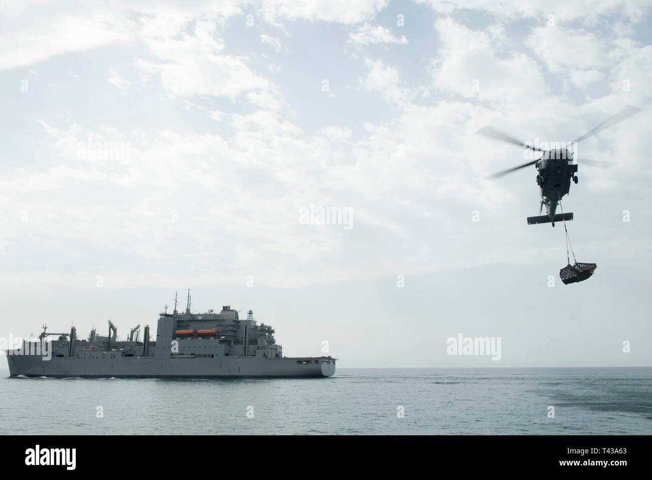 An MH-60S Sea Hawk, assigned to Helicopter Sea Combat Squadron (HSC) 14 ...
