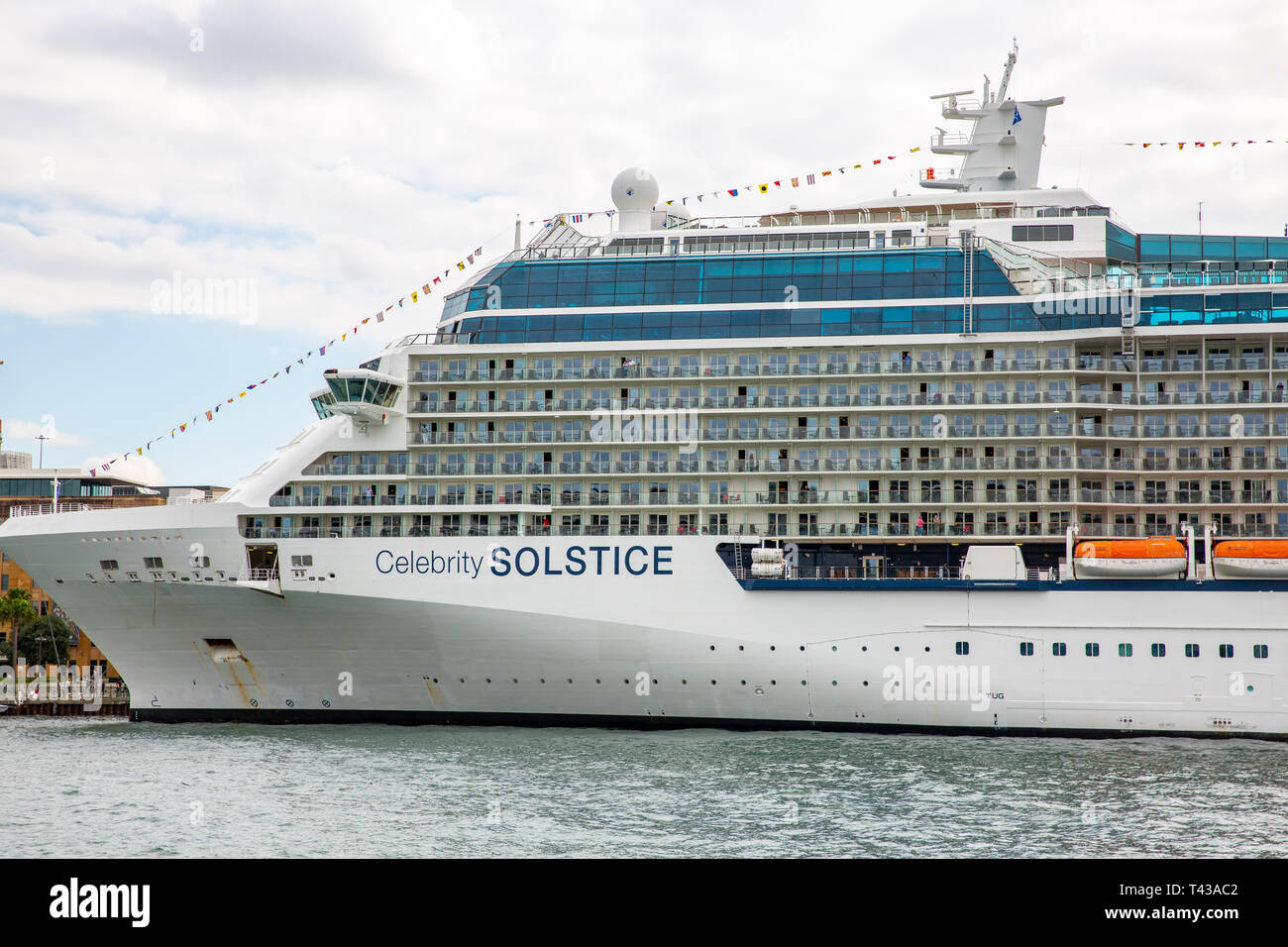 Cruise ship Celebrity Solstice moored at the Overseas passenger ...