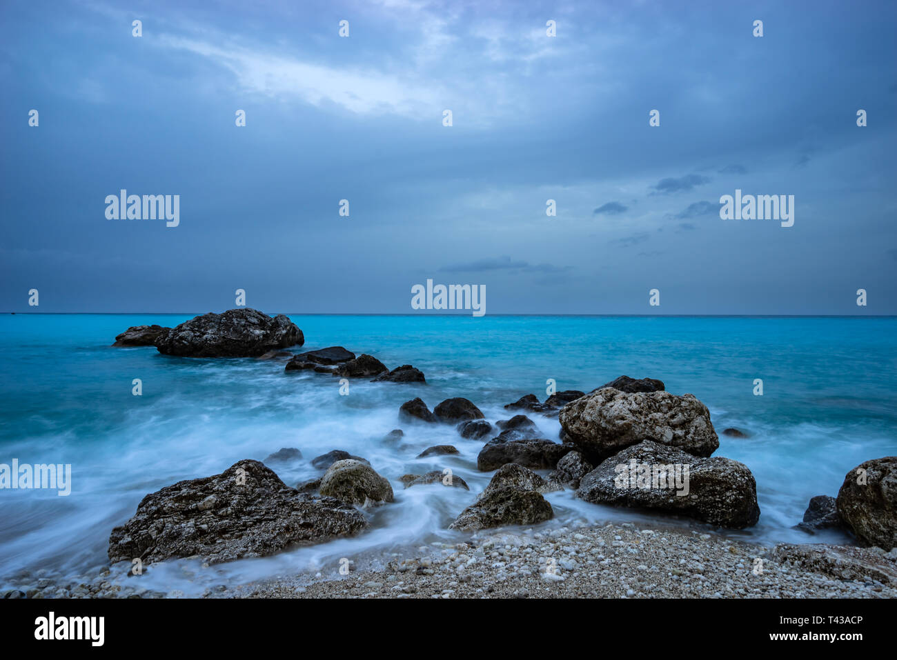 Agios Nikitas beach in Lefkas island Greece Stock Photo - Alamy