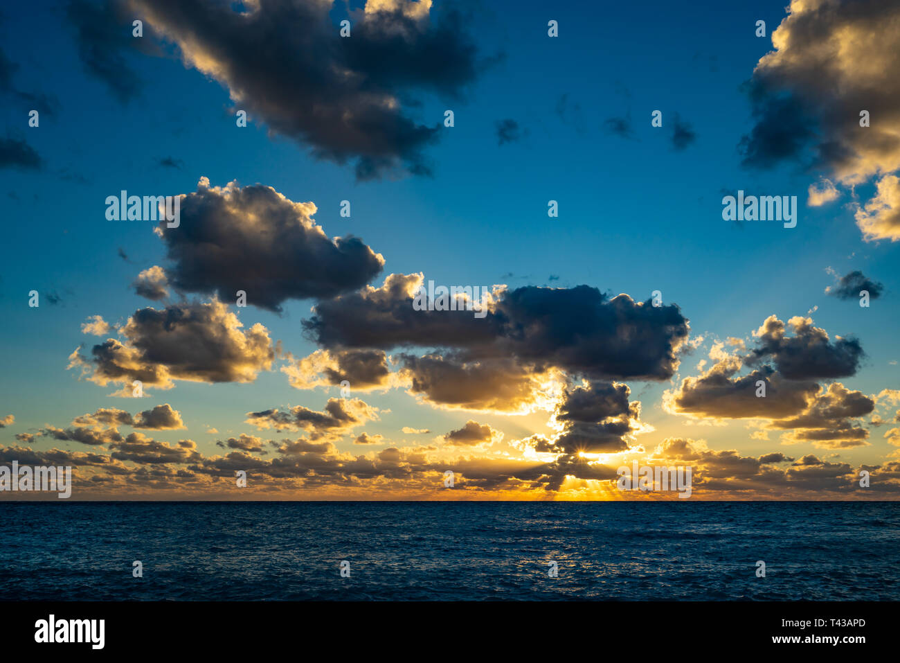 Sunset at the beach in Lefkas Greece Stock Photo - Alamy