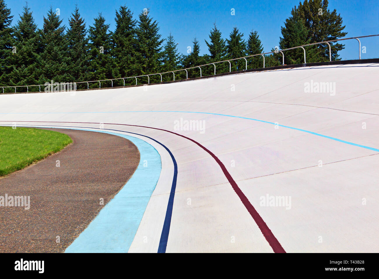 Cycle track railing hi-res stock photography and images - Alamy