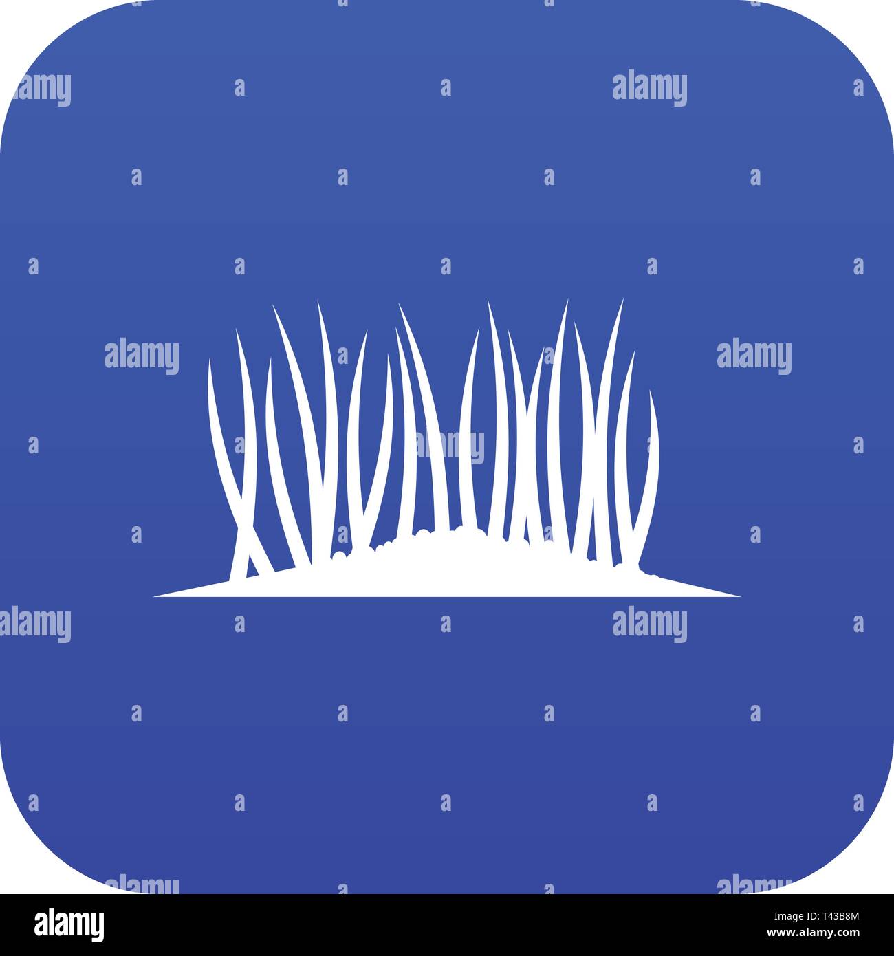 Grass on ground icon digital blue Stock Vector Image & Art - Alamy