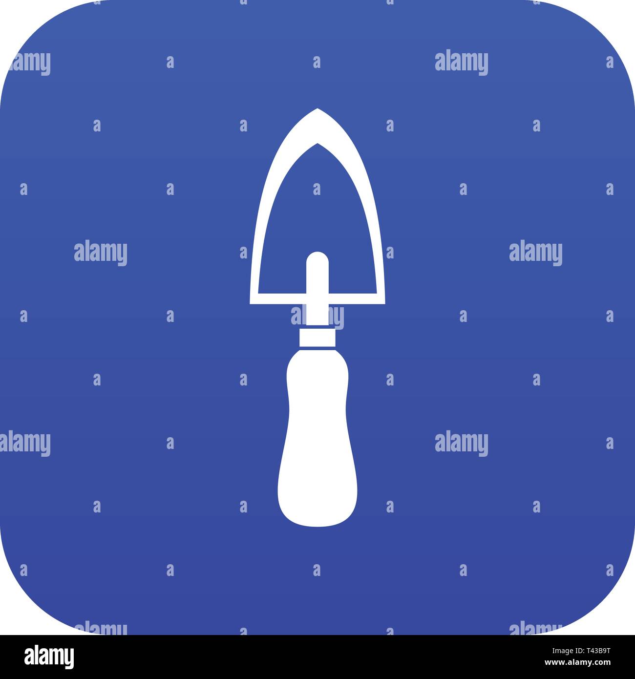Garden trowel icon digital blue Stock Vector Image & Art - Alamy