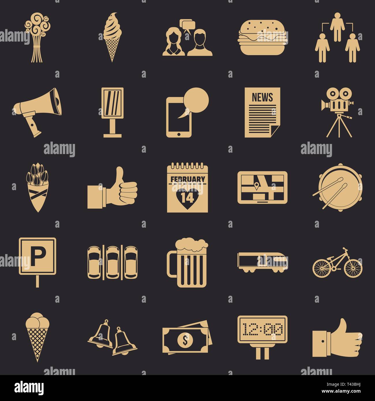 Incident icons set, simple style Stock Vector Image & Art - Alamy