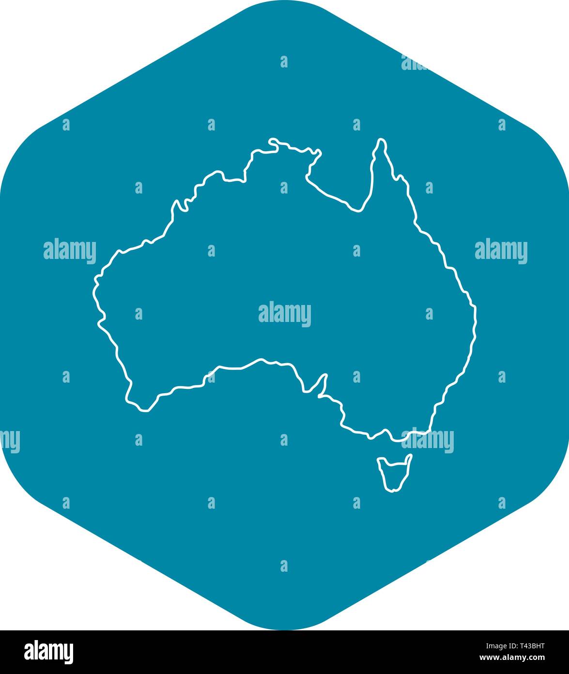 Australia icon, outline style Stock Vector Image & Art - Alamy