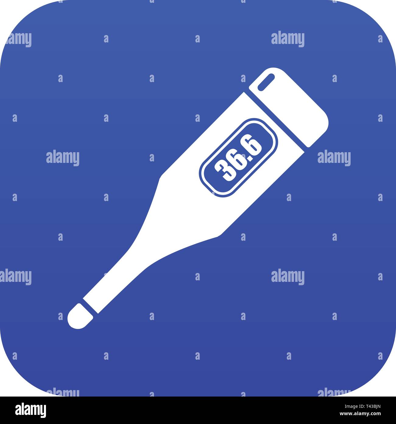 Digital thermometer icon blue vector Stock Vector Image & Art - Alamy