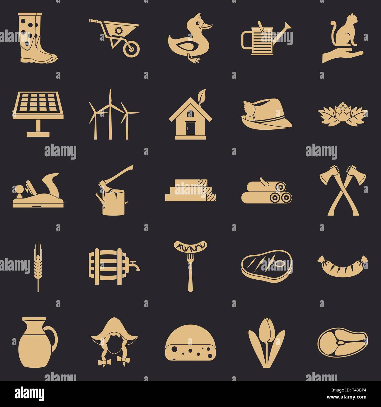 Stockroom icons set, simple style Stock Vector Image & Art - Alamy
