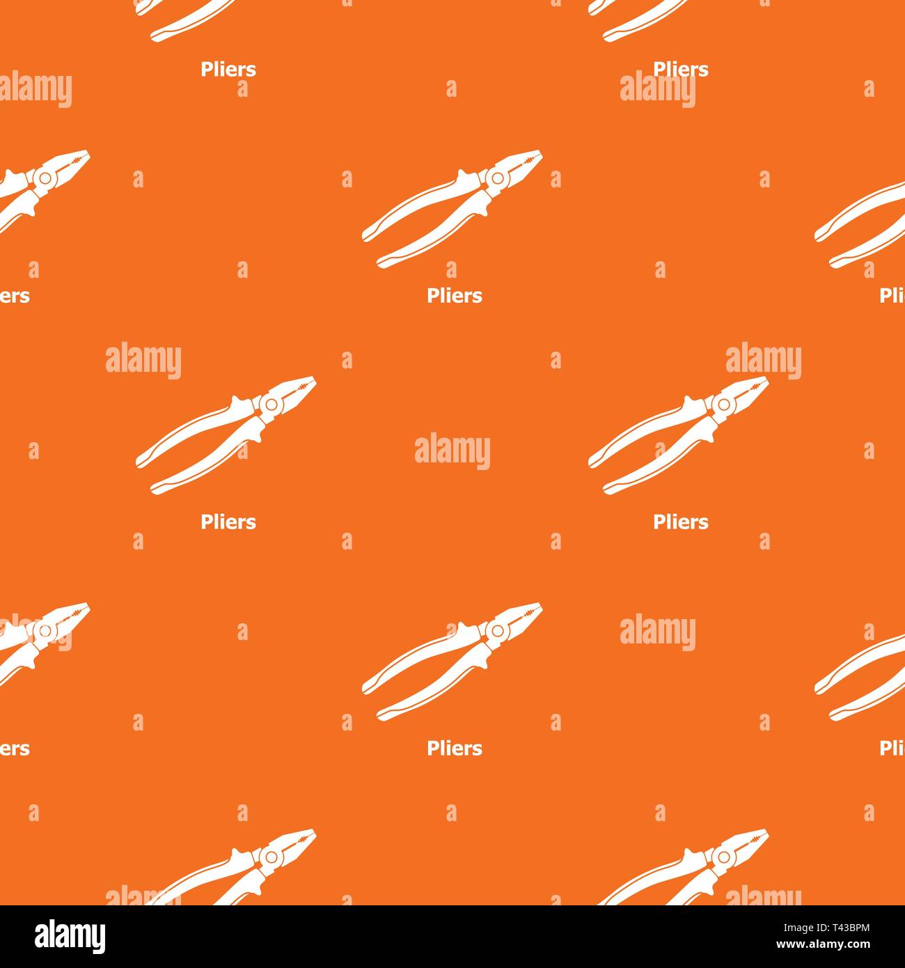 Orange pliers Stock Vector Images - Alamy