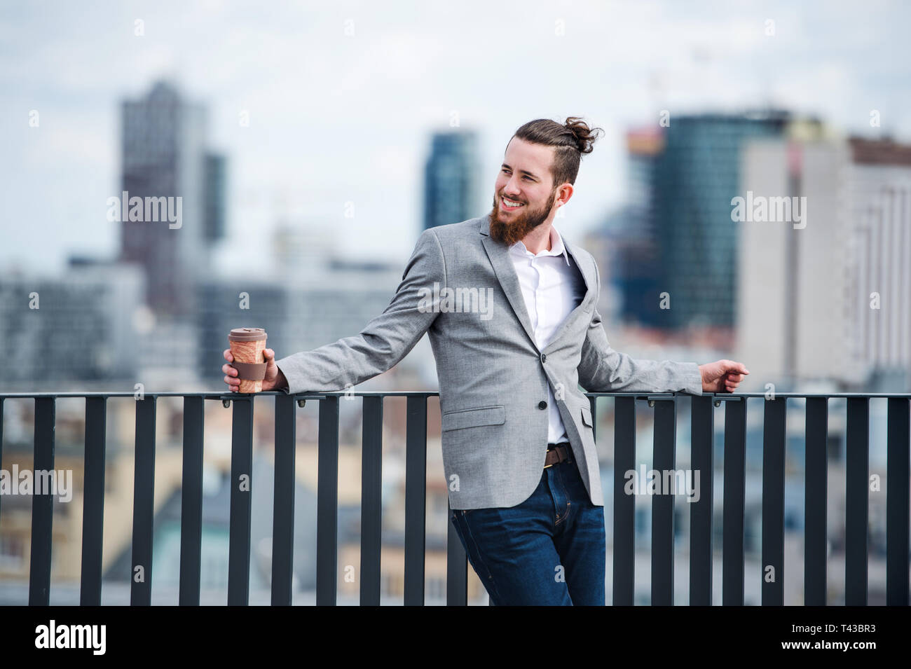 People resting on terrace hi-res stock photography and images - Alamy