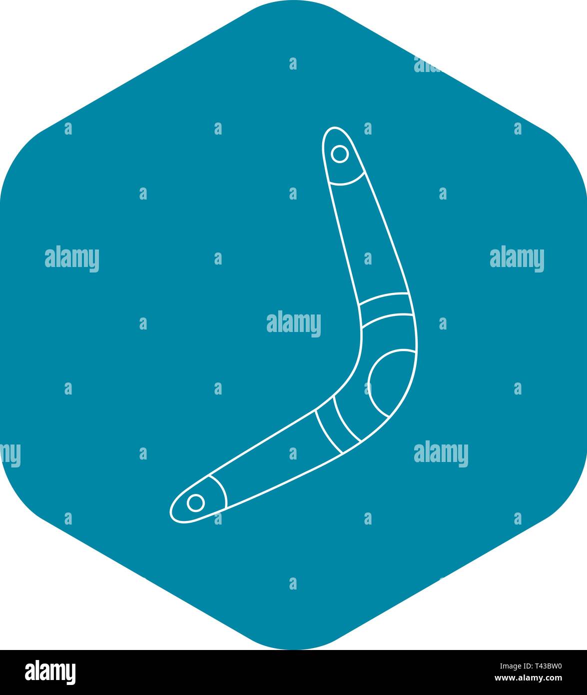 Boomerang icon, outline style Stock Vector Image & Art - Alamy