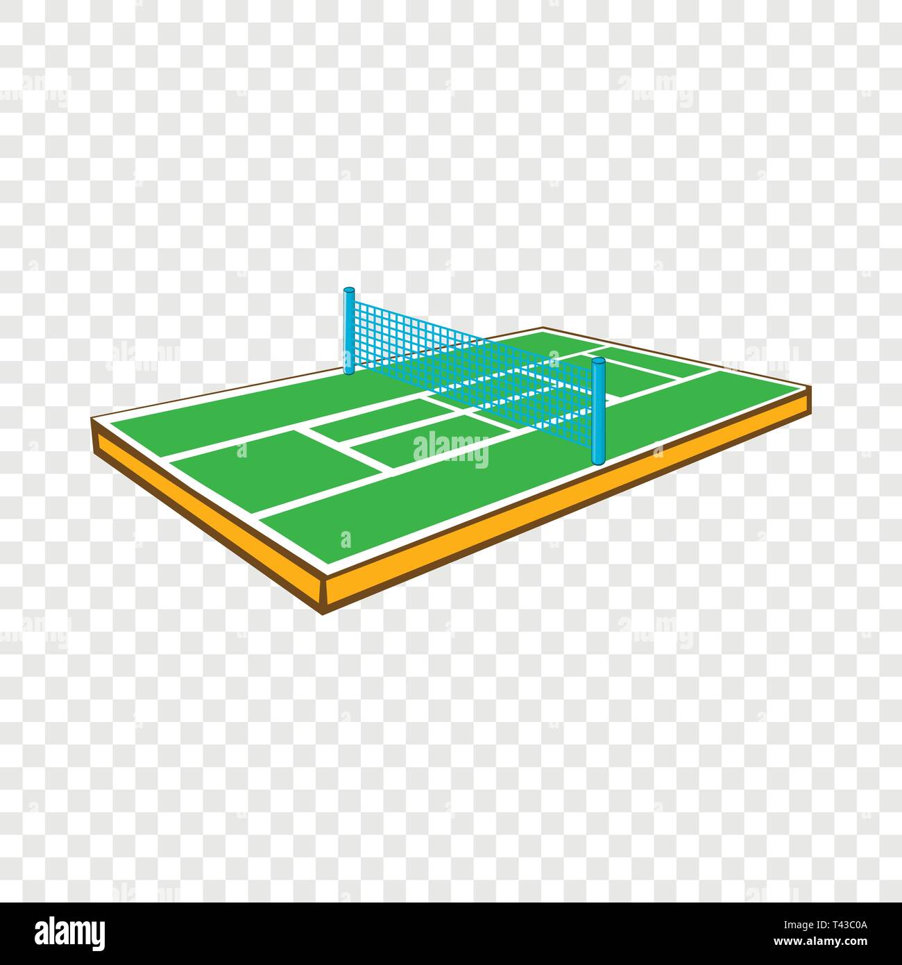Tennis court icon, cartoon style Stock Vector Image & Art - Alamy