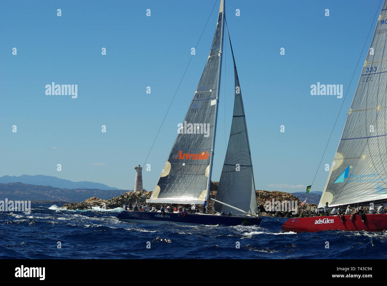Sailing regattas in Costa Smeralda, Sardinia, Italy Stock Photo - Alamy