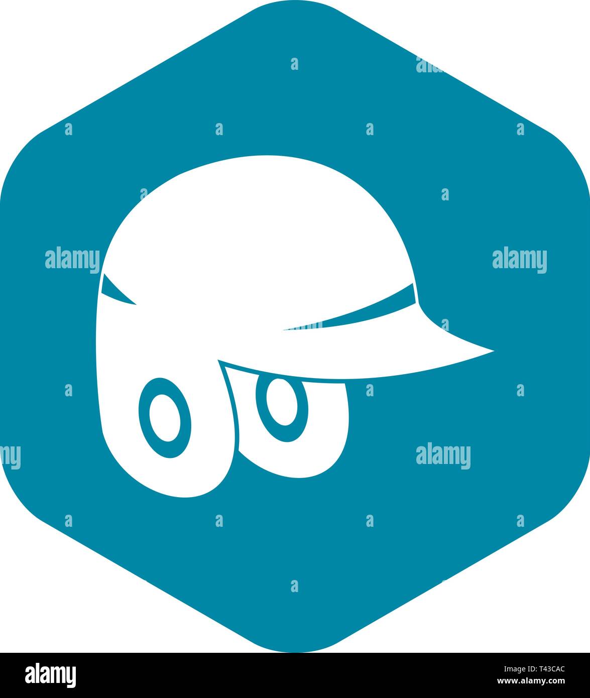 Baseball helmet icon, simple style Stock Vector Image & Art - Alamy