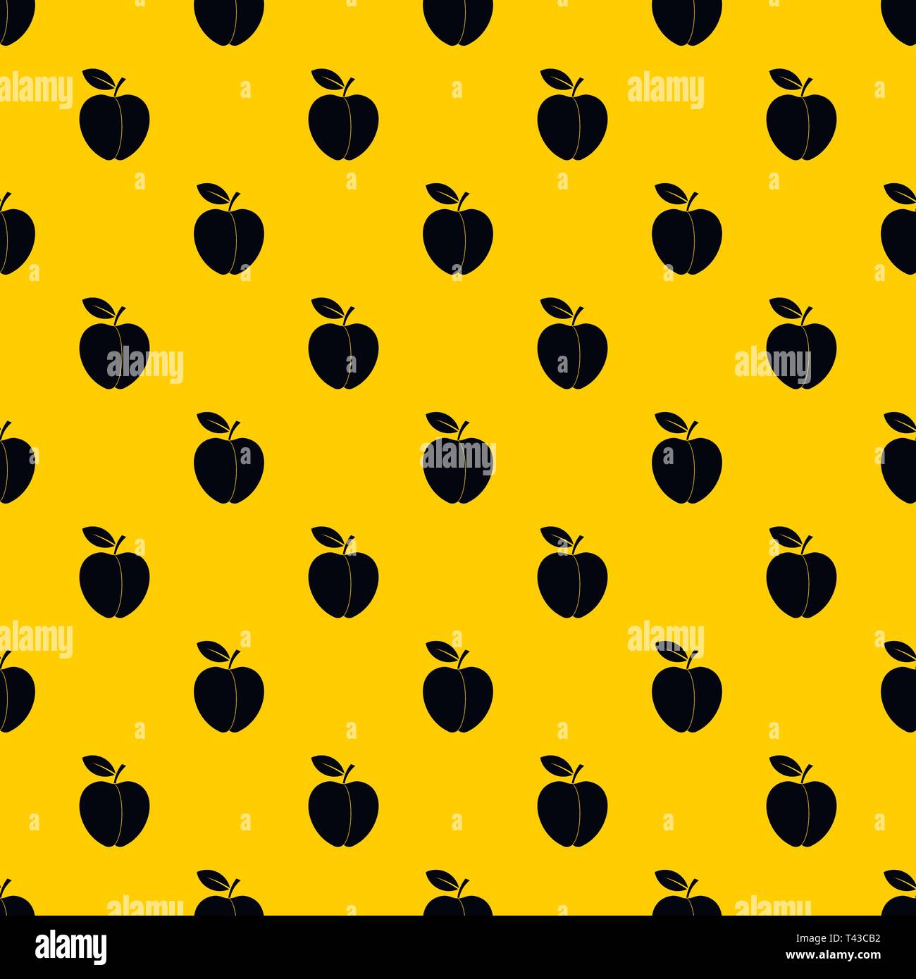 Apple pattern vector Stock Vector Image & Art - Alamy