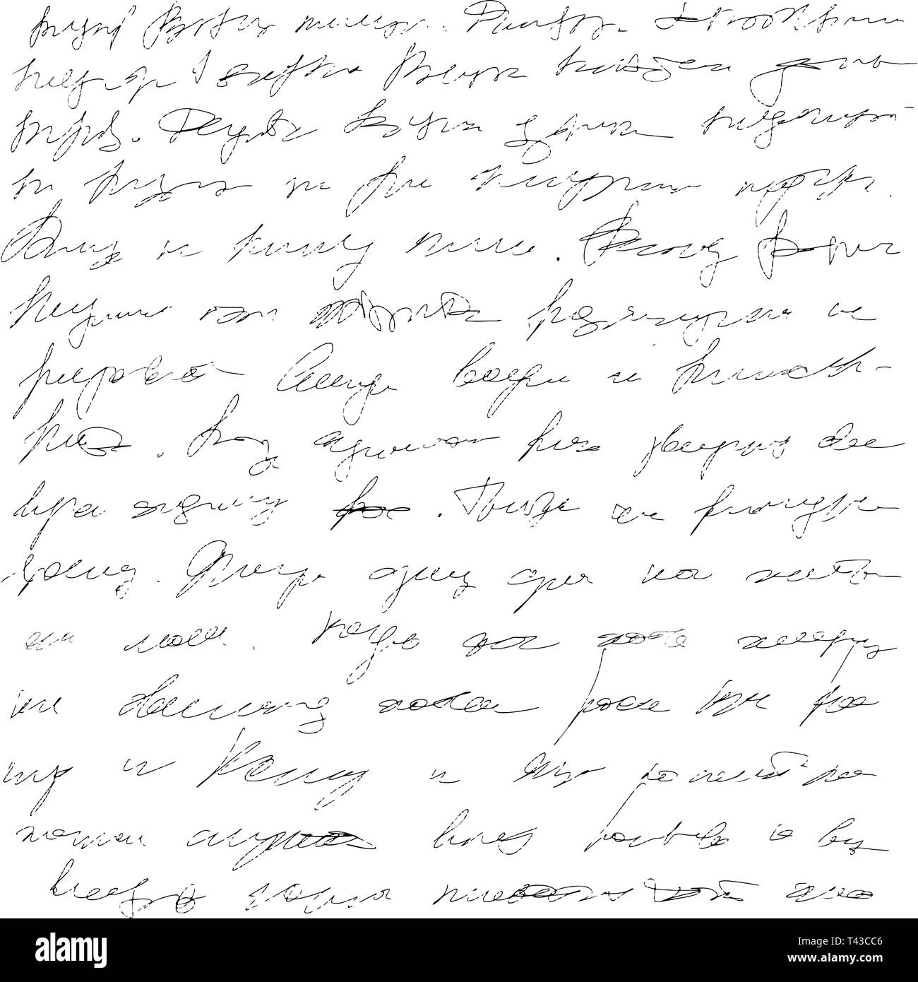 Background grunge handwriting unreadable letters Stock Vector Image ...