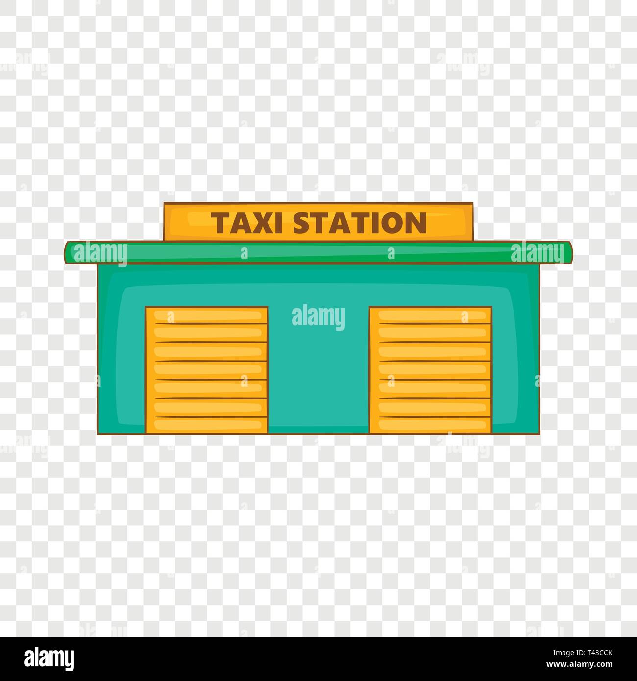 Taxi station icon, cartoon style Stock Vector Image & Art - Alamy
