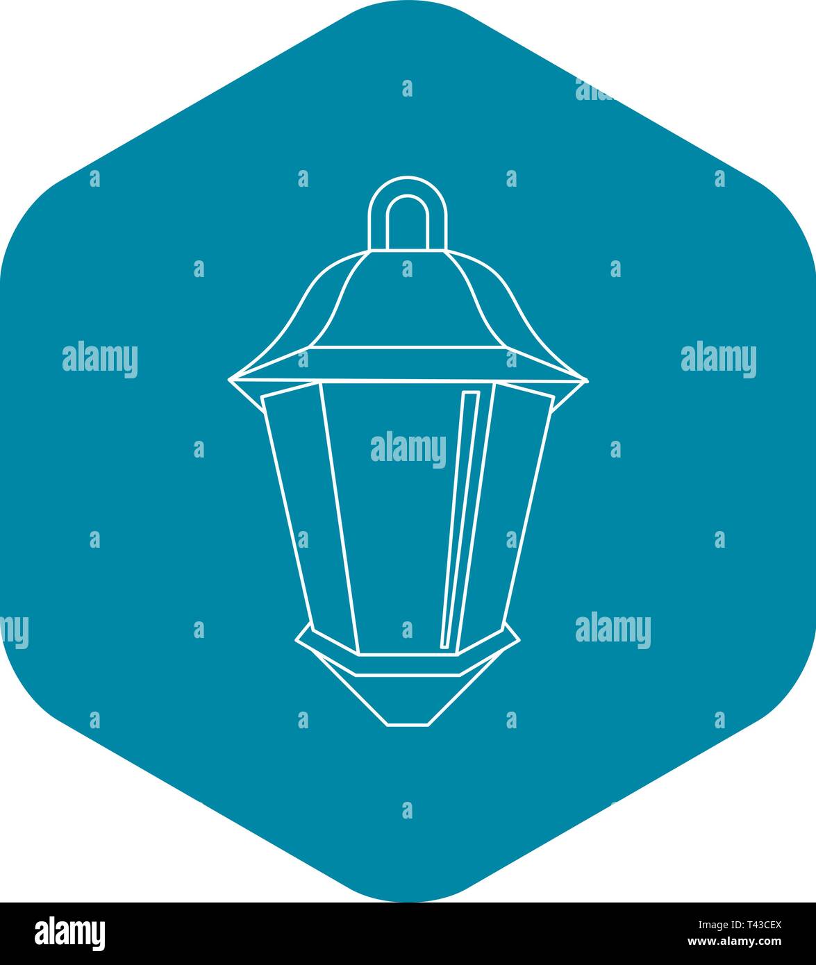 Street light icon, outline style Stock Vector Image & Art - Alamy