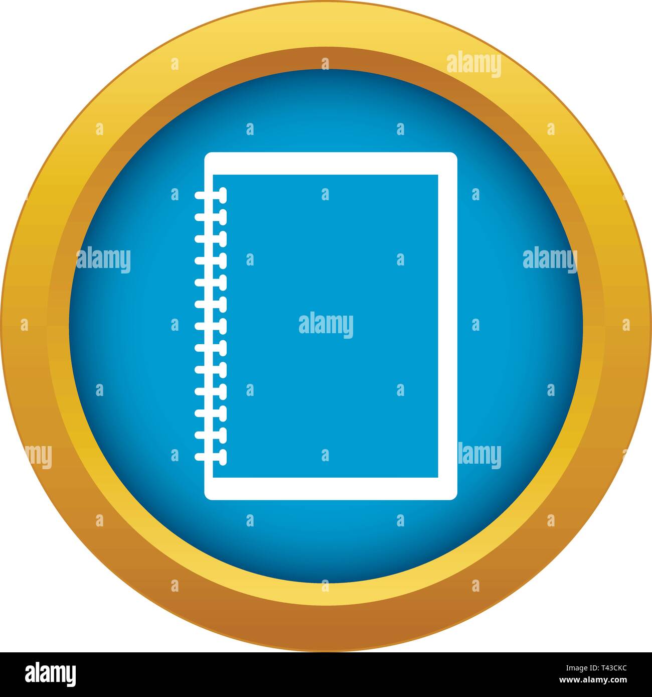Sketchbook icon blue vector isolated Stock Vector Image & Art - Alamy