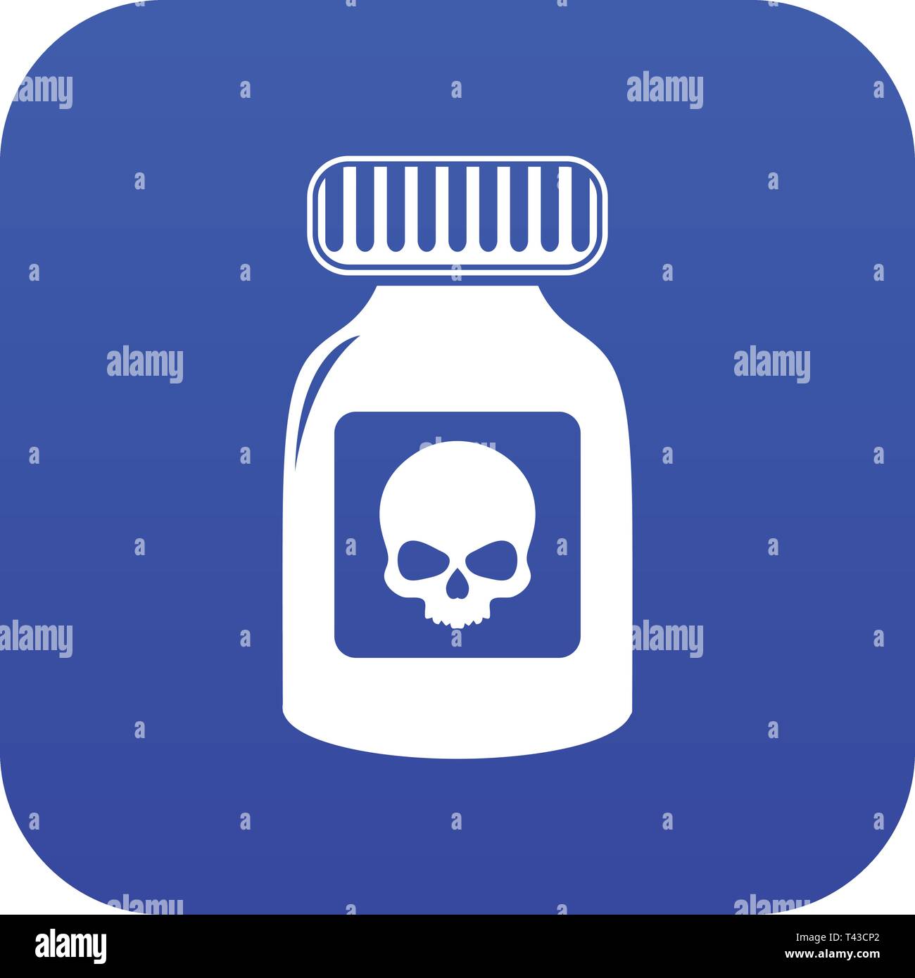 Deadly liquid icon blue vector Stock Vector Image & Art - Alamy