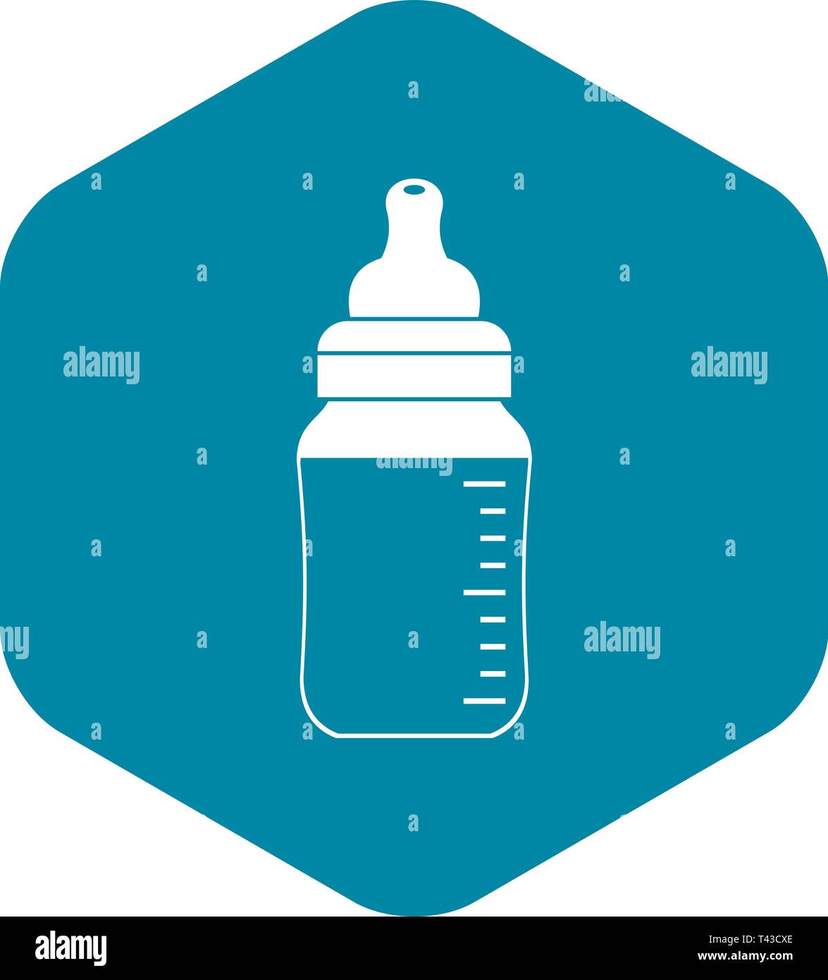 Baby milk bottle icon, simple style Stock Vector Image & Art - Alamy