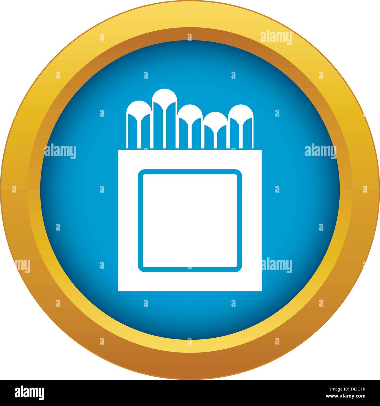 Crayons icon blue vector isolated Stock Vector Image & Art - Alamy